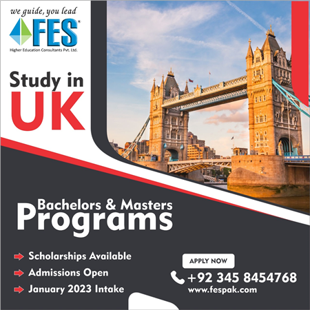 Study in UK with FES Higher Education Consultants!