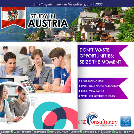Study in Austria with OZ Consultancy..!!