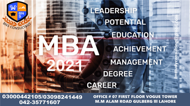 Study in MBA for 2021 Intake ...
