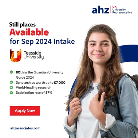 Apply Now for September 2024 Intake at Teesside University: Your Path ...