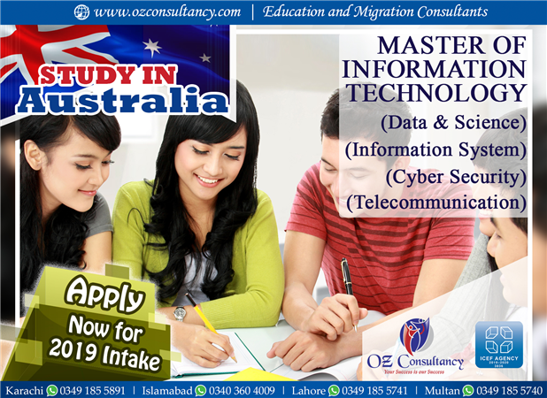 Apply for Master of Information Technology through OZ Consultancy..!!
