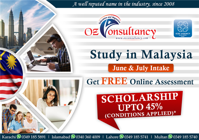 Scholarship Available - Study in Malaysia through OZ Consultancy..!!
