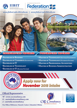 STUDY IN AUSTRALIA - IIBIT IN AFFILIATION WITH FEDERATION UNIVERSITY