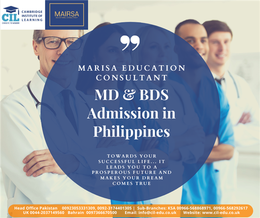 Study MD& BDS Admission in Philippines