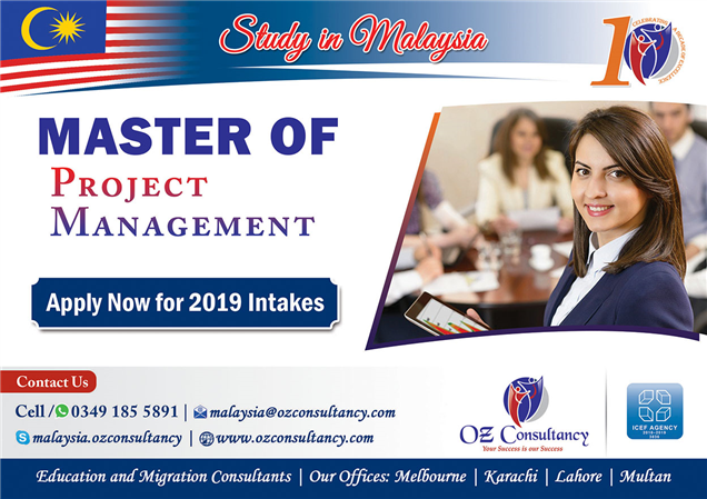 Apply for Master in Project Management - Malaysia..!!