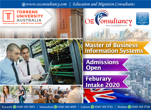 Admissions Open in Torrens University Australia for 2020 Intake..!!