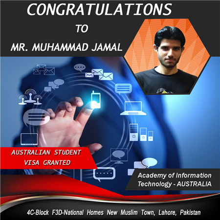 Student Visa Granted SC 500-Congratulations to Mr. Muhammad Jamal-0308 ...