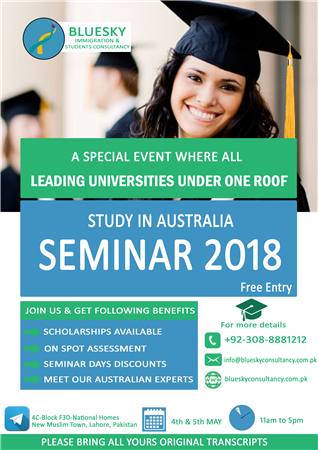 JOIN OUR STUDY IN AUSTRALIA SEMINAR AND GET LATEST UPDATES AND VALUABLE ...