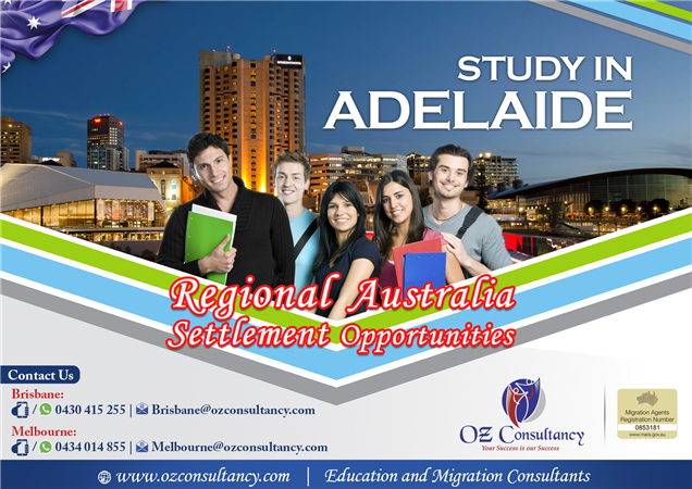Study in Adelaide - Australia with OZ CONSULTANCY..!!