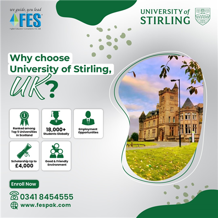 Study in UK- University of Stirling