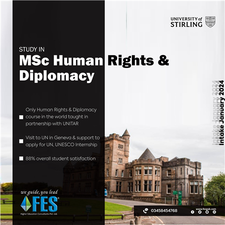 Study in UK - MSc Human Rights & Diplomacy
