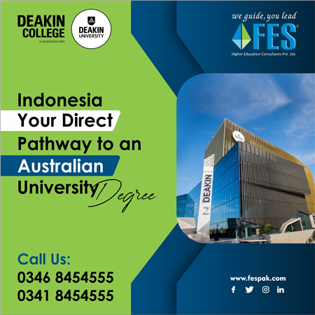 Study in Indonesia - Deakin Collage Pathway to Australia