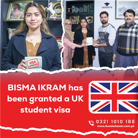 Bisma Ikram has been granted a UK visa, opening the door to exciting opportunities in the United ...