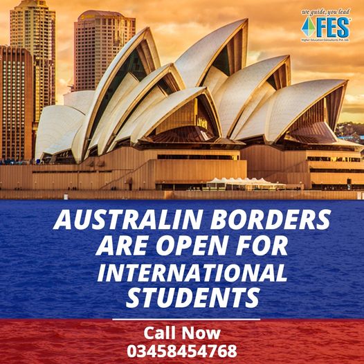 Good News! Australian borders are open for international students.
