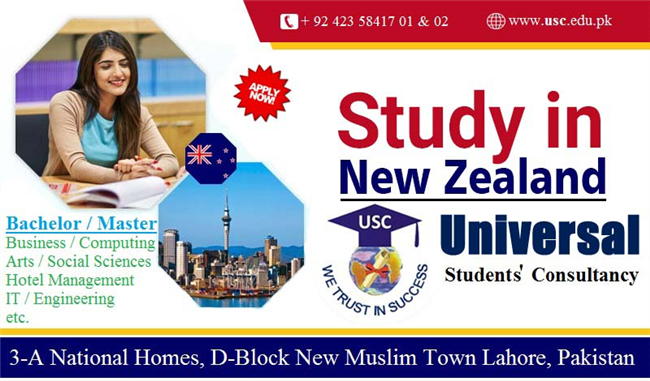 Study in New Zealand. Admissions open for Sep intake.