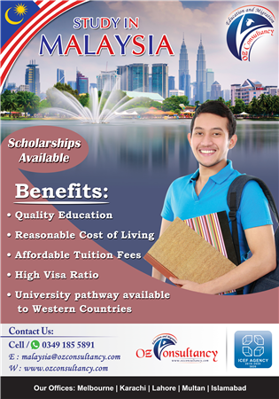 Study in Malaysia with OZ Consultancy..!!